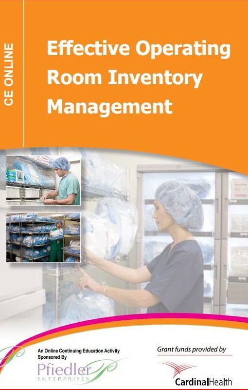 Effective operating room inventory management